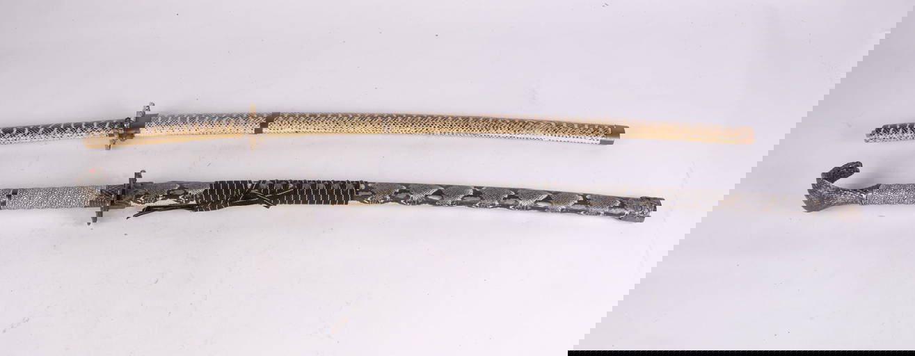 Two Replica Eastern Style Swords In Sheaths