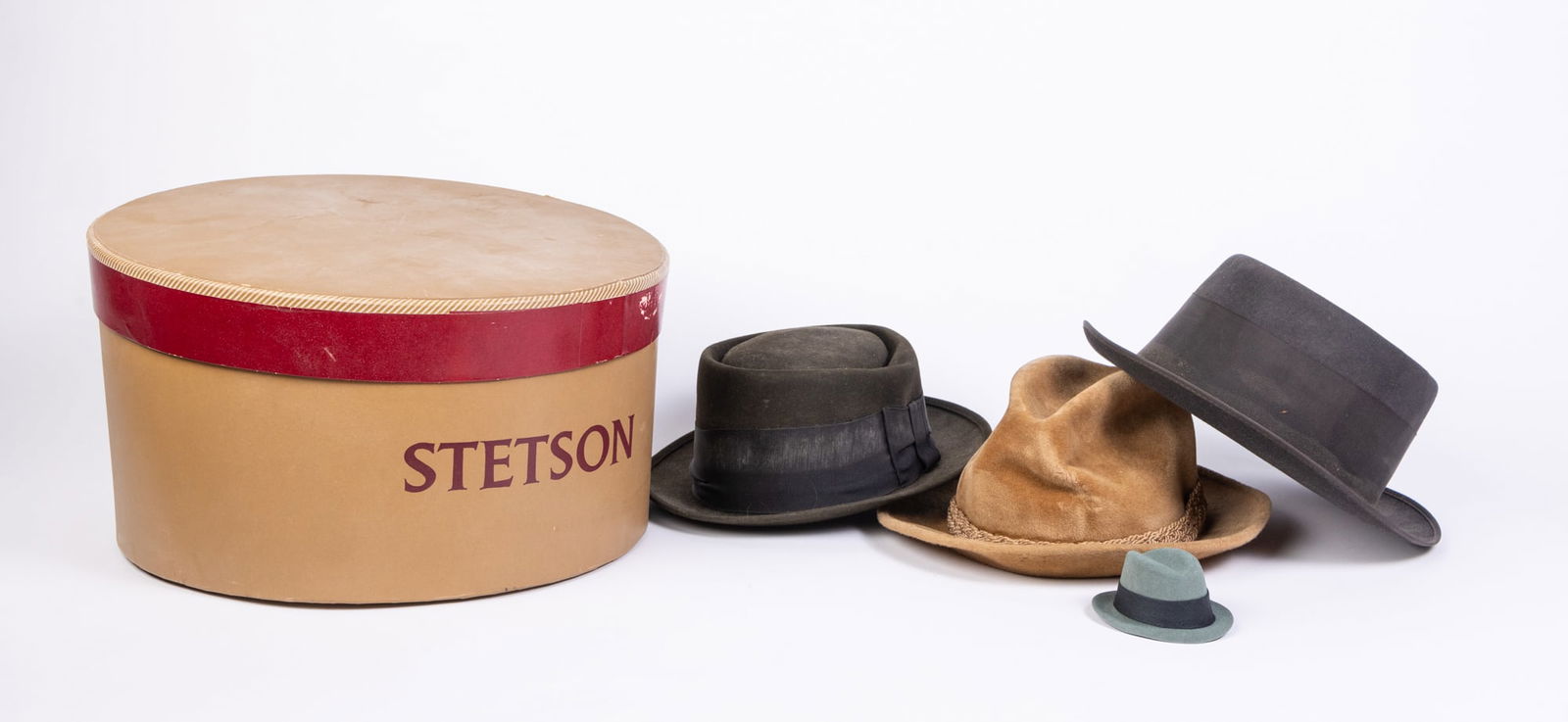 Vintage Stetson Hats In Box Including Salesman Sample Auction