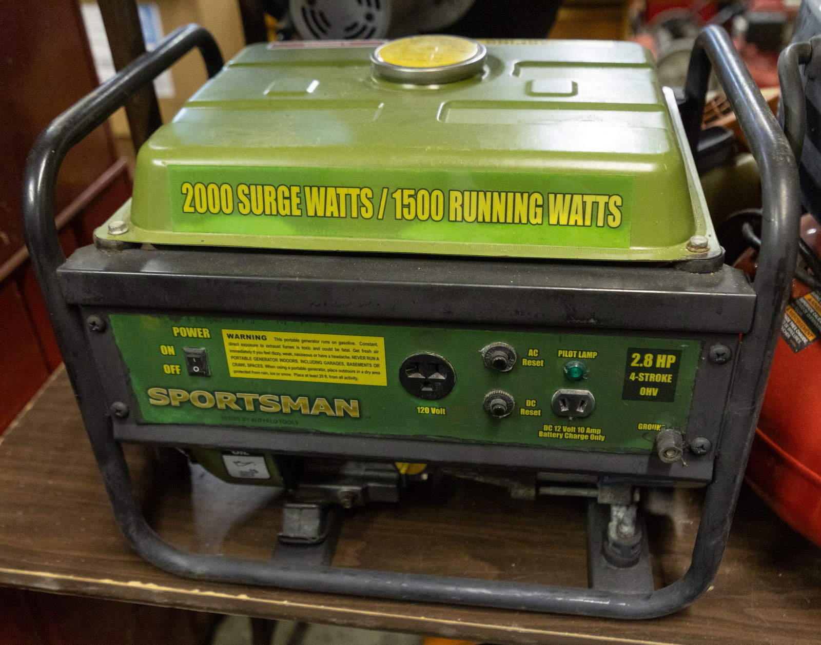 Sportsman 2000 Surge Watt/1500 Running Watt Generator Auction