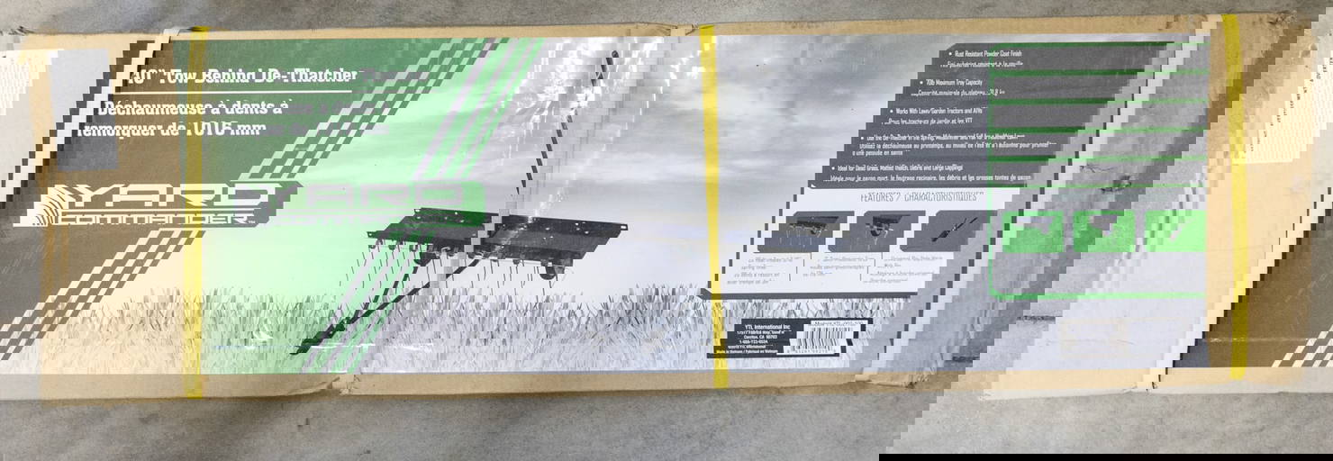 40" Tow Dethatcher New In Box