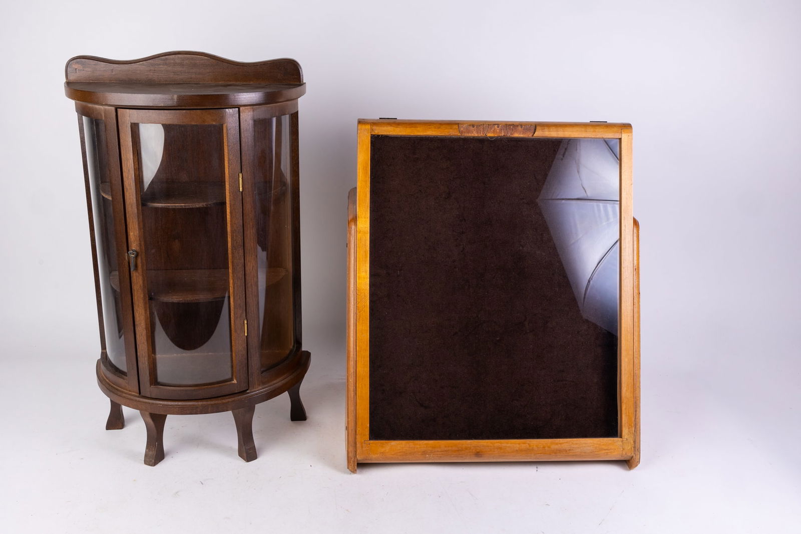 Two Vintage Display Cases Auction