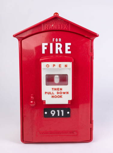 Vintage Randix Plastic Fire Emergency Box