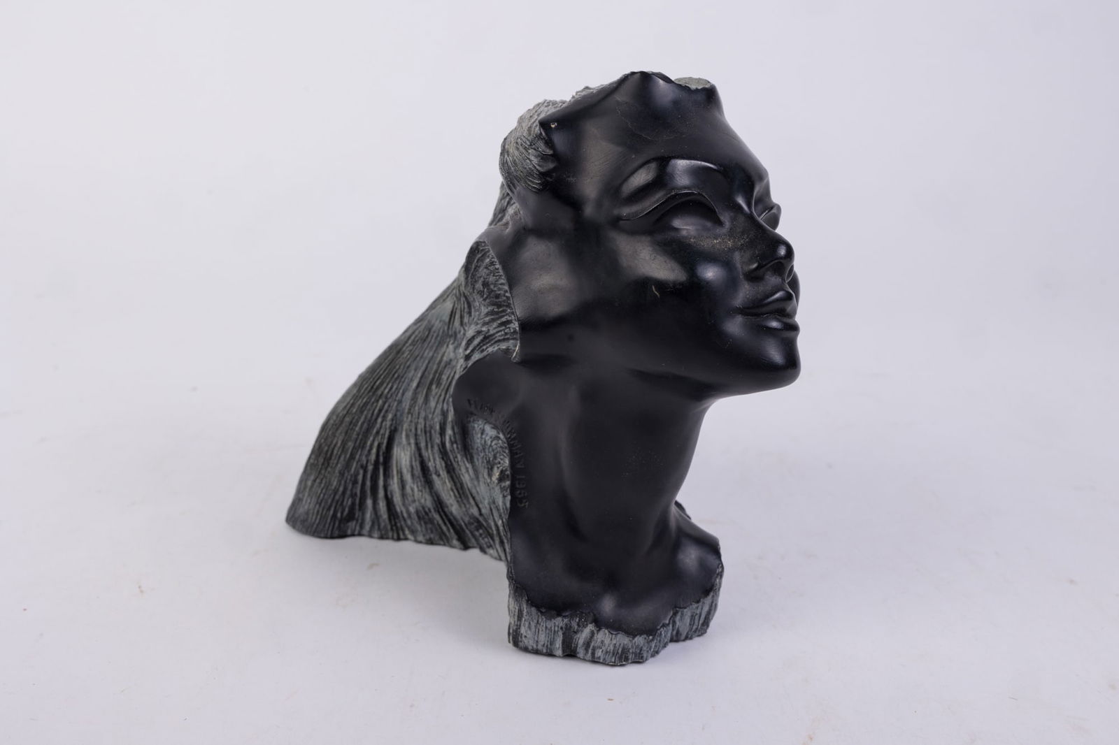 Hawaiian Black Coral Sculpture By Frank Schirman