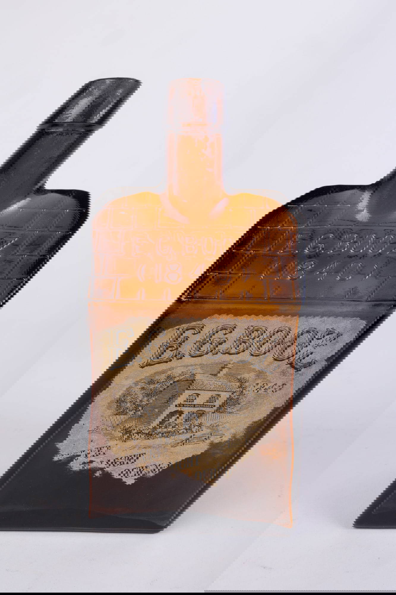 E.g Booz Reproduction Glass Bottle Auction