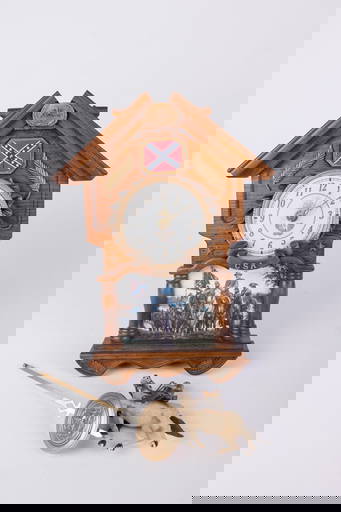 Vintage Civil War Confederate Commemorative Clock