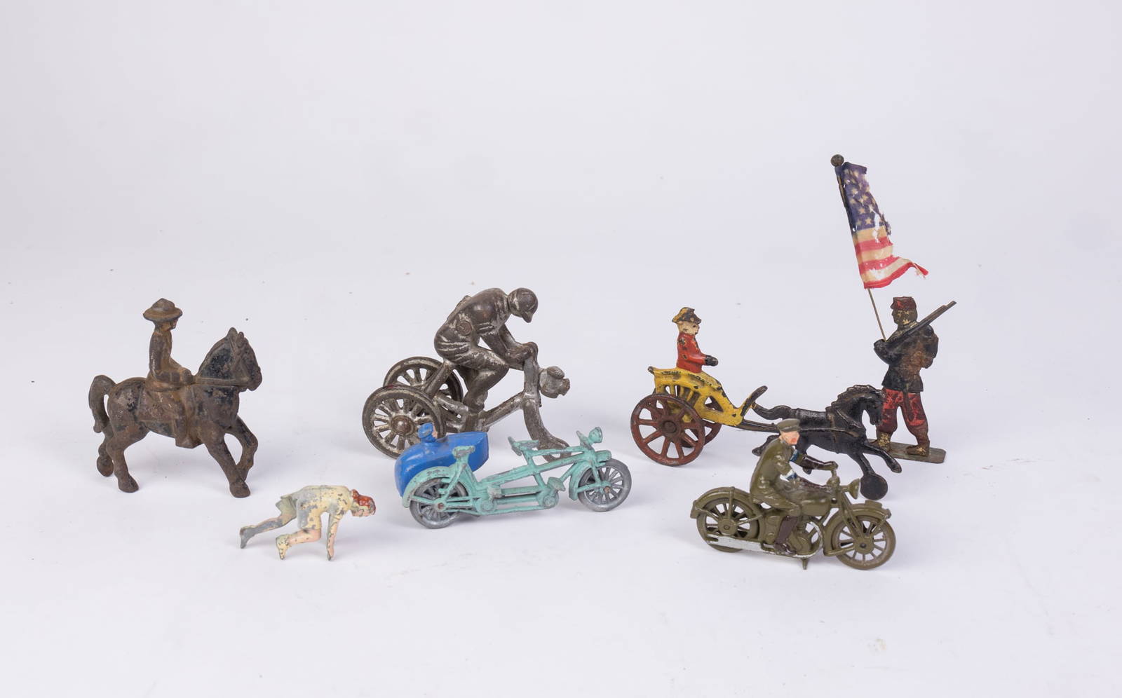 Lot Of Antique Lead Toy Figures Auction