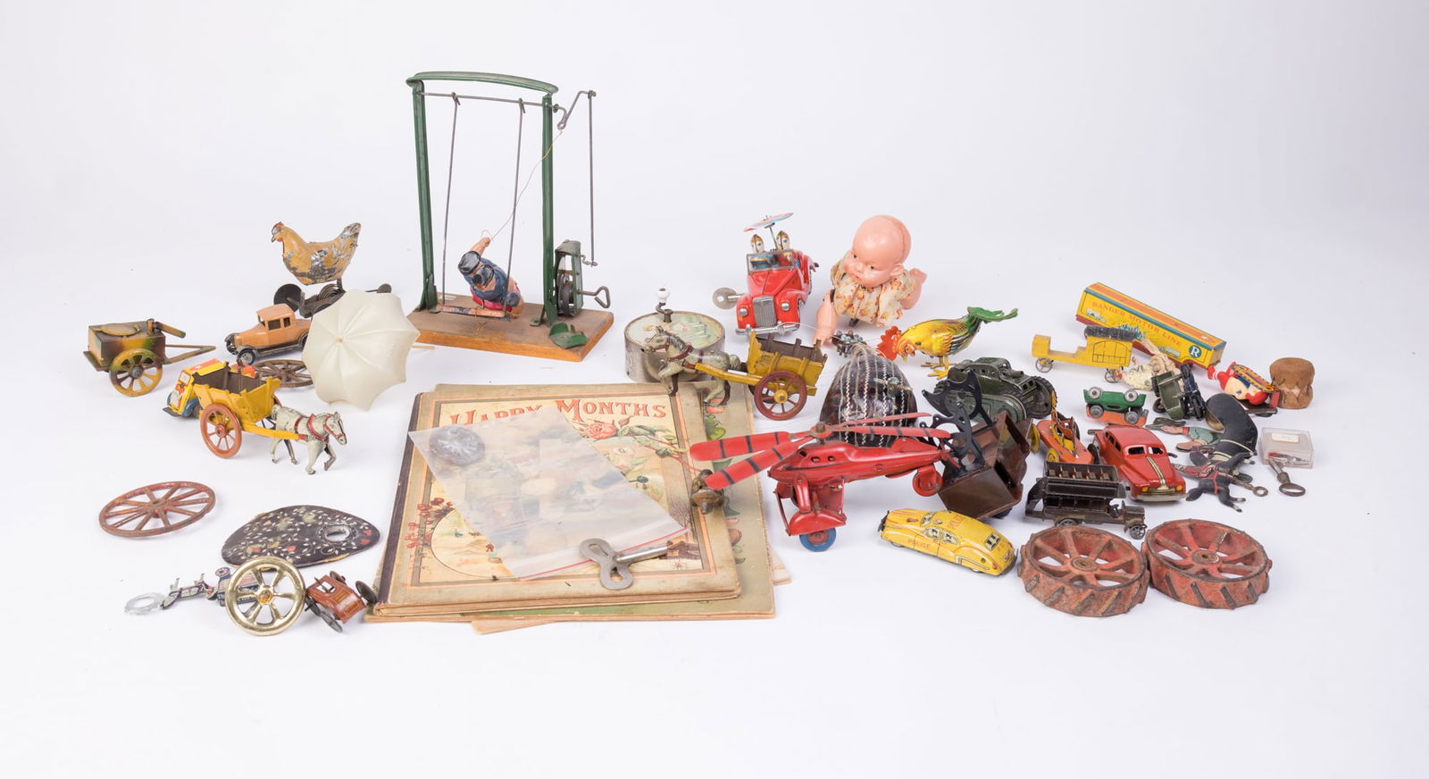 Lot Of Vintage Wind Up Toys Auction