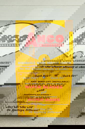 Vintage Windshield Wiper Display/service Cabinet Anco By Anderson