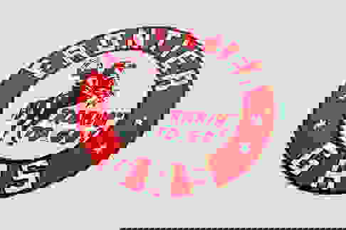 Vintage 1960s Porcelain Enamel Sign, Frontier Gas, "rarin' To Go!" Auction