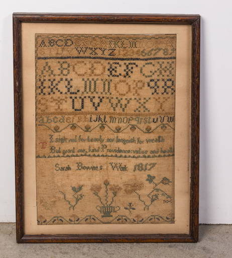 1817 Antique Framed Sampler