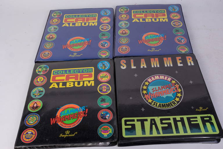 Four Binders Of Vintage Pogs