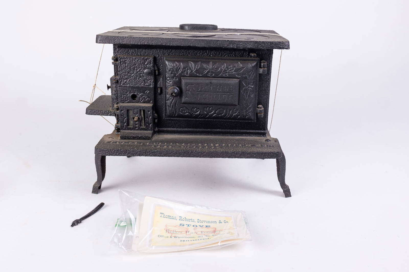 Thomas, Roberts, Stevenson & Co. Cast Iron Salesman Sample Stove Auction