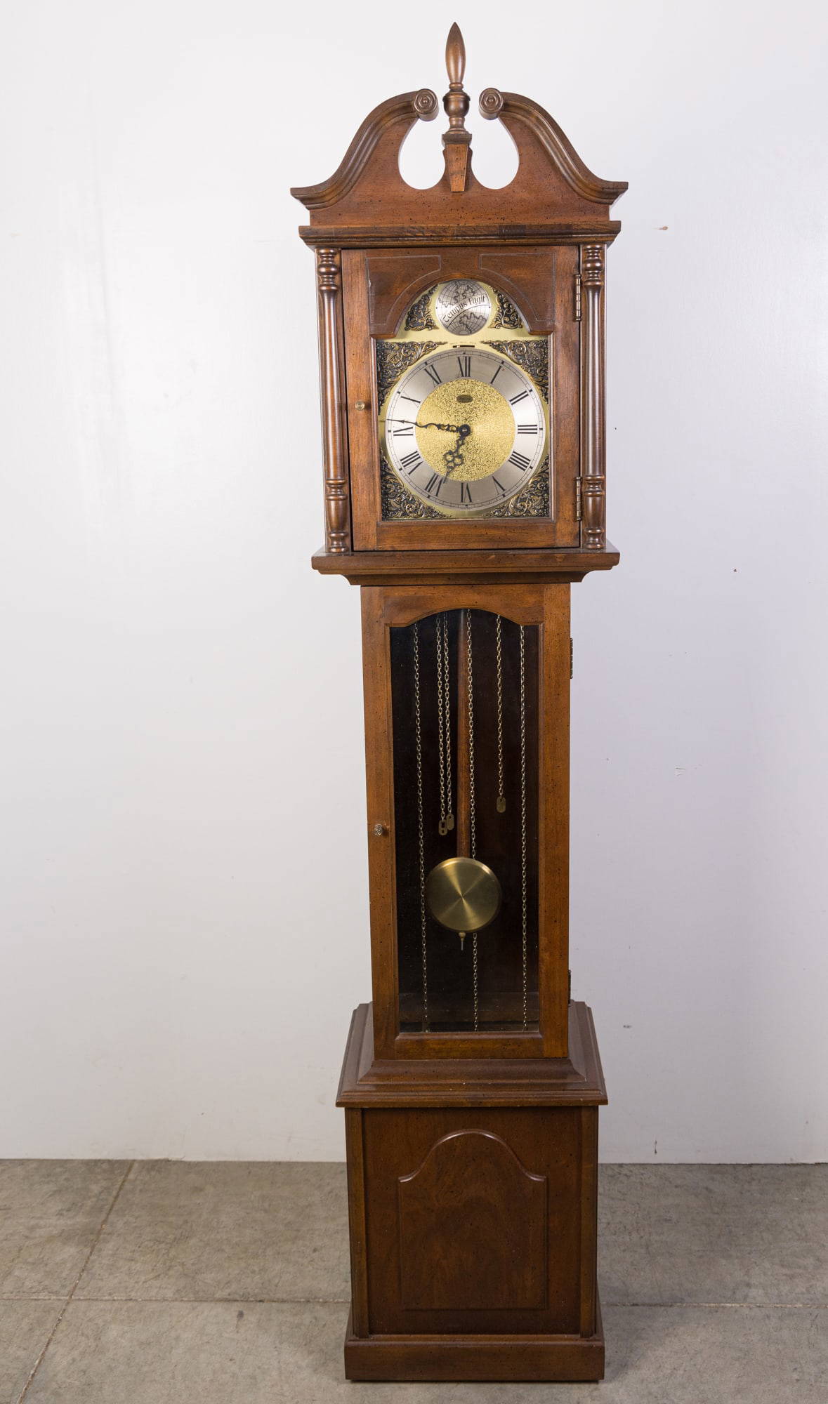 Ridgeway Tempus Fugit Vintage Grandfather Clock Auction
