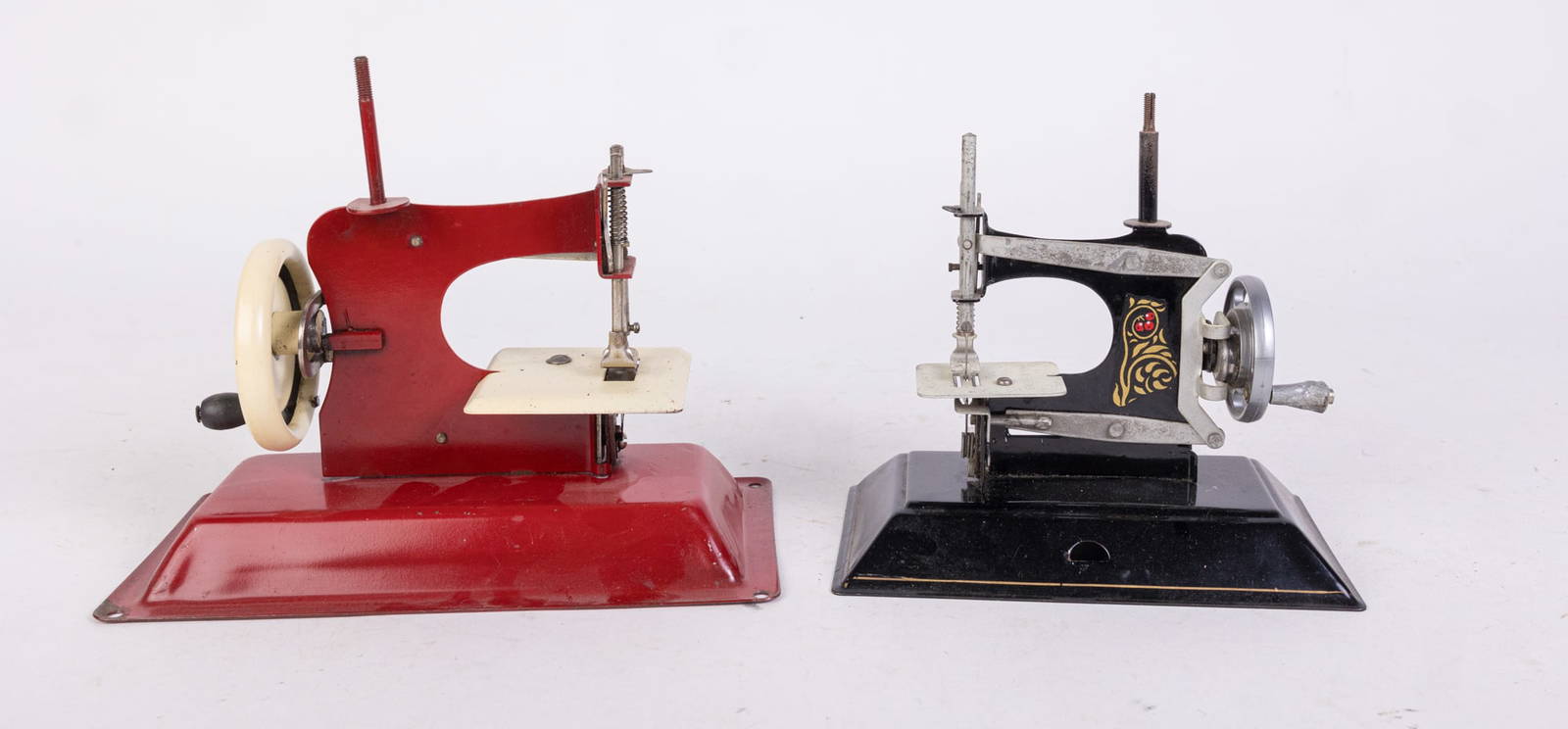 Two Vintage Miniature Sewing Machines Auction
