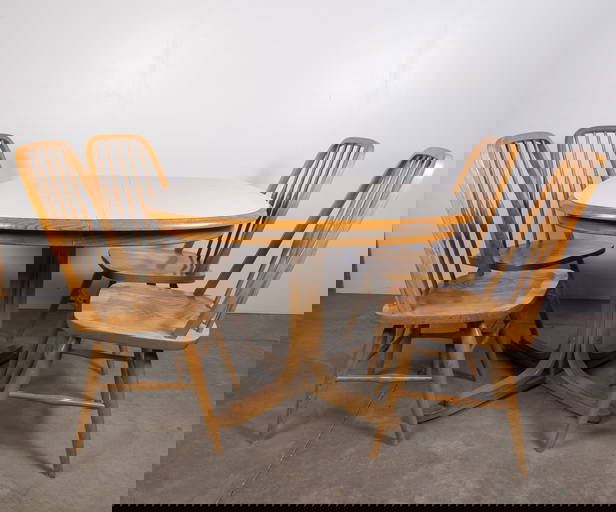 Vintage Honey Oak Dining Set