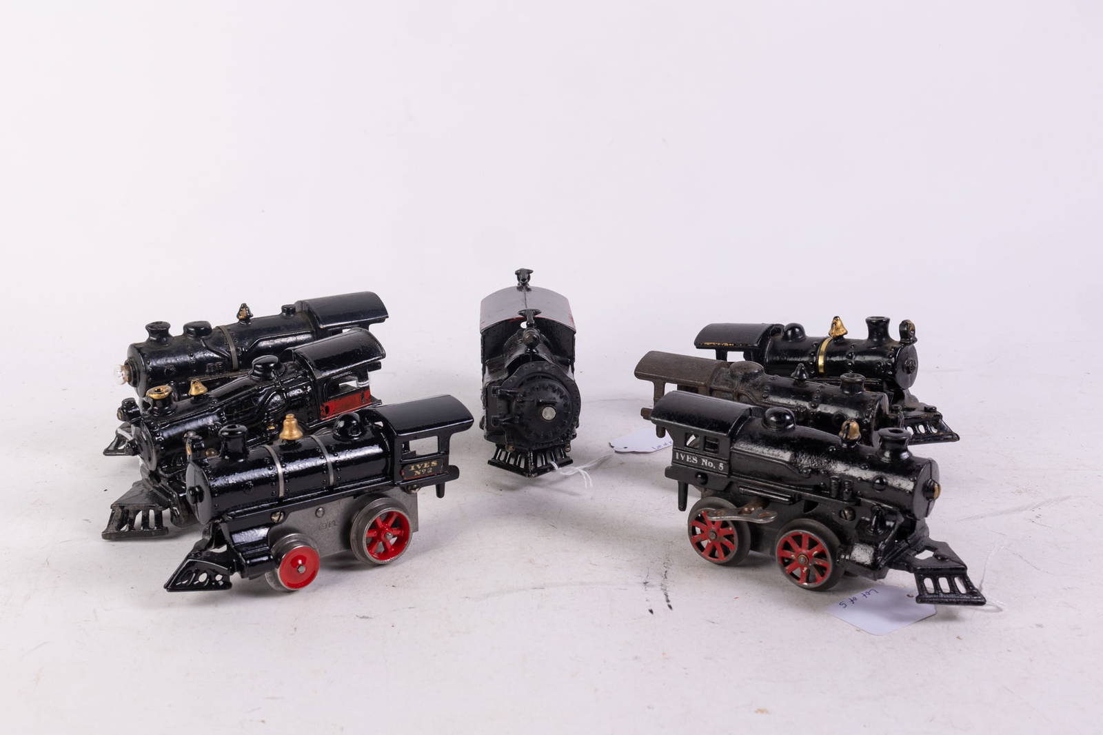 Seven Vintage Cast Iron Locomotive Model Railroad Engines Auction