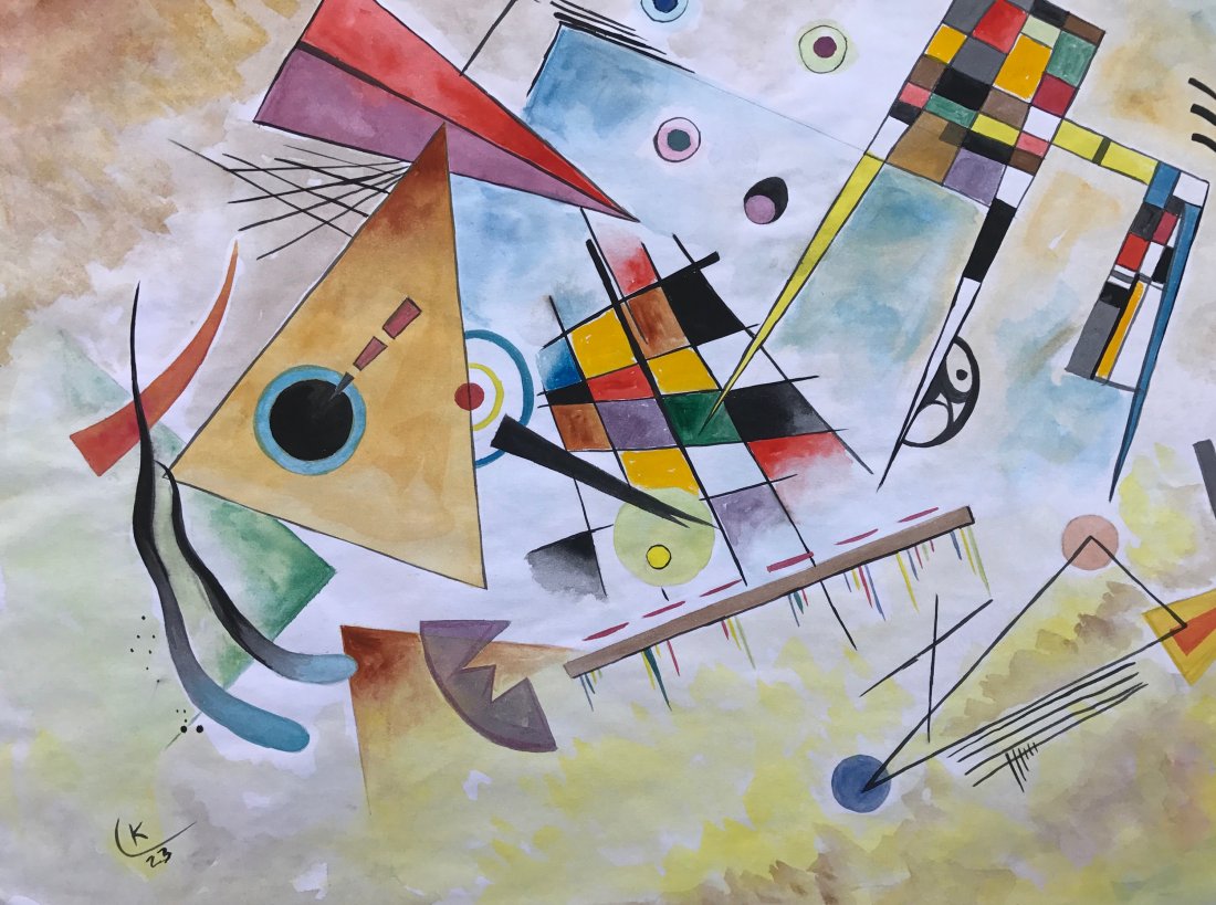 Wassily Kandinsky(watercolor On Paper)