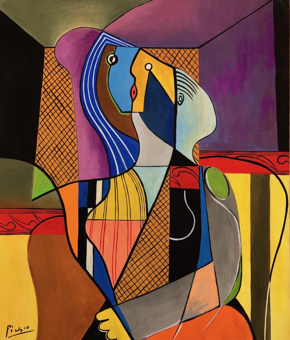 Pablo Picasso (Gouache on Paper)