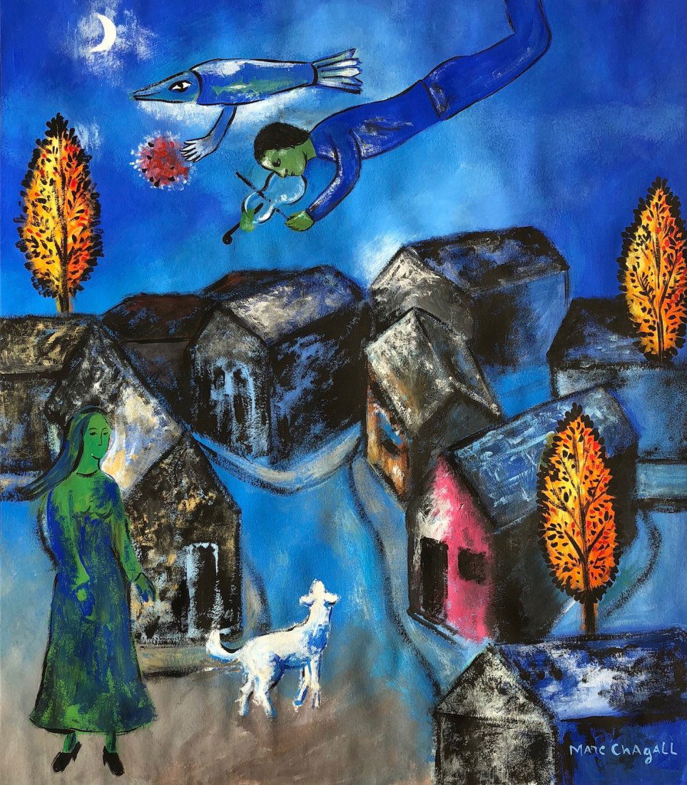 Marc Chagall (Gouache on Paper)