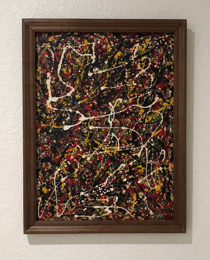 Jackson Pollock (oil On Canvas)