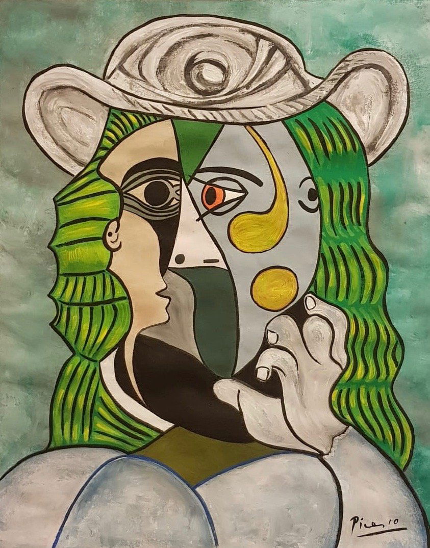 Pablo Picasso (Gouache on Paper)
