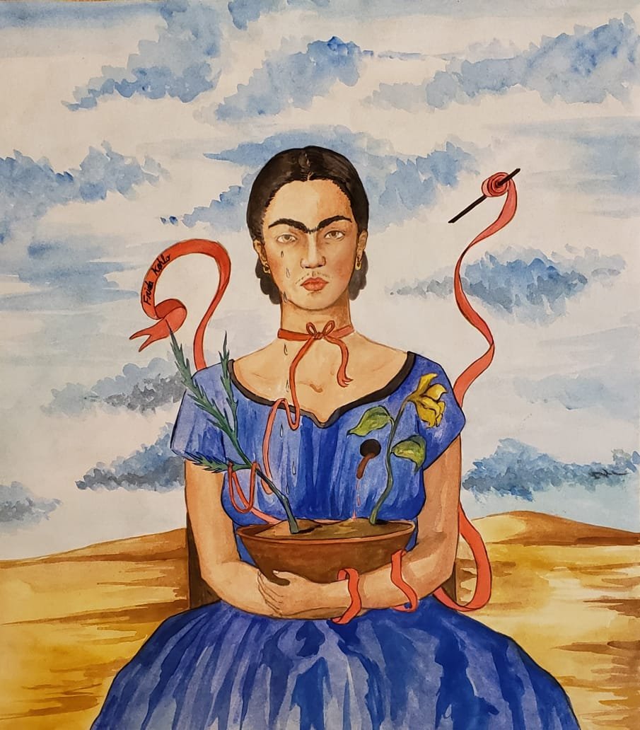 Frida Kahlo Watercolor On Paper Aug 16 2018 International Art Auction Gallery In Fl