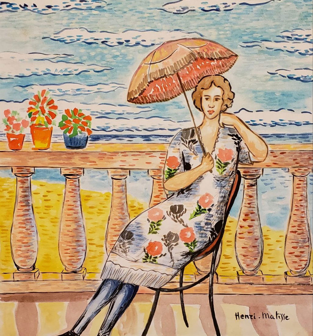 Henri Matisse (watercolor on paper)