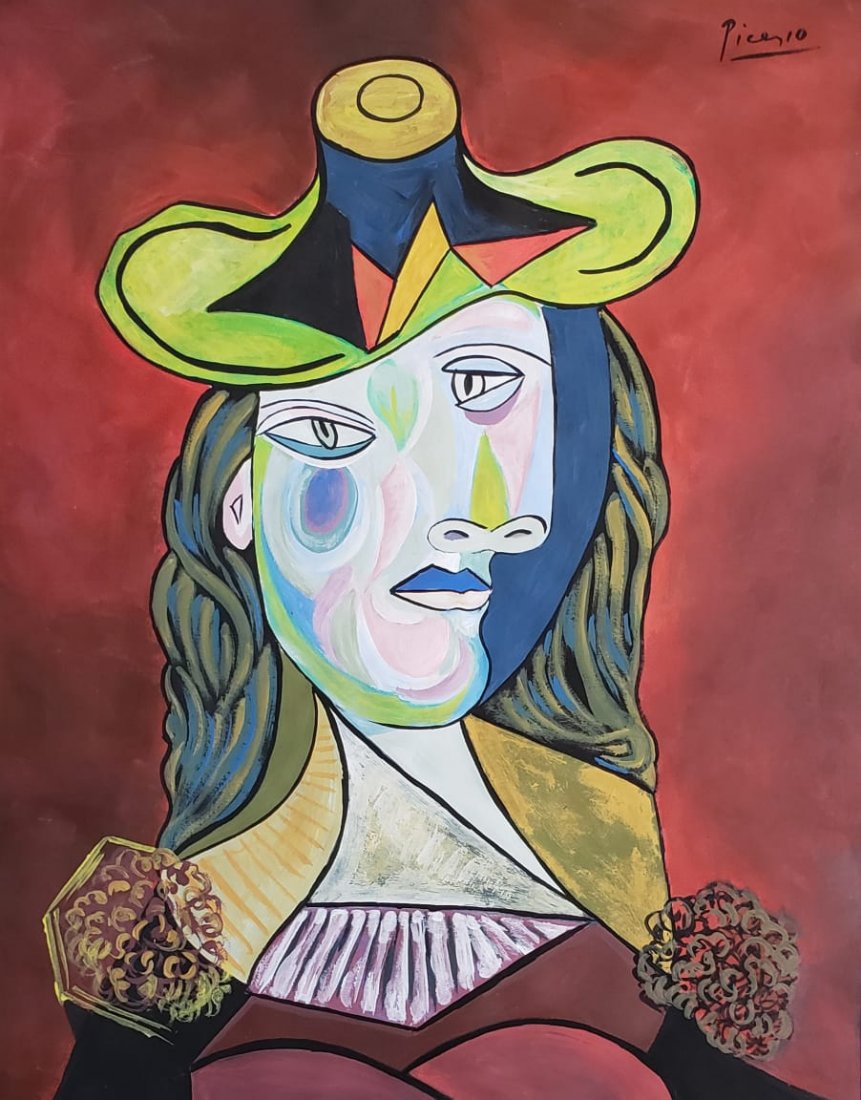 Pablo Picasso (Gouache on Paper)