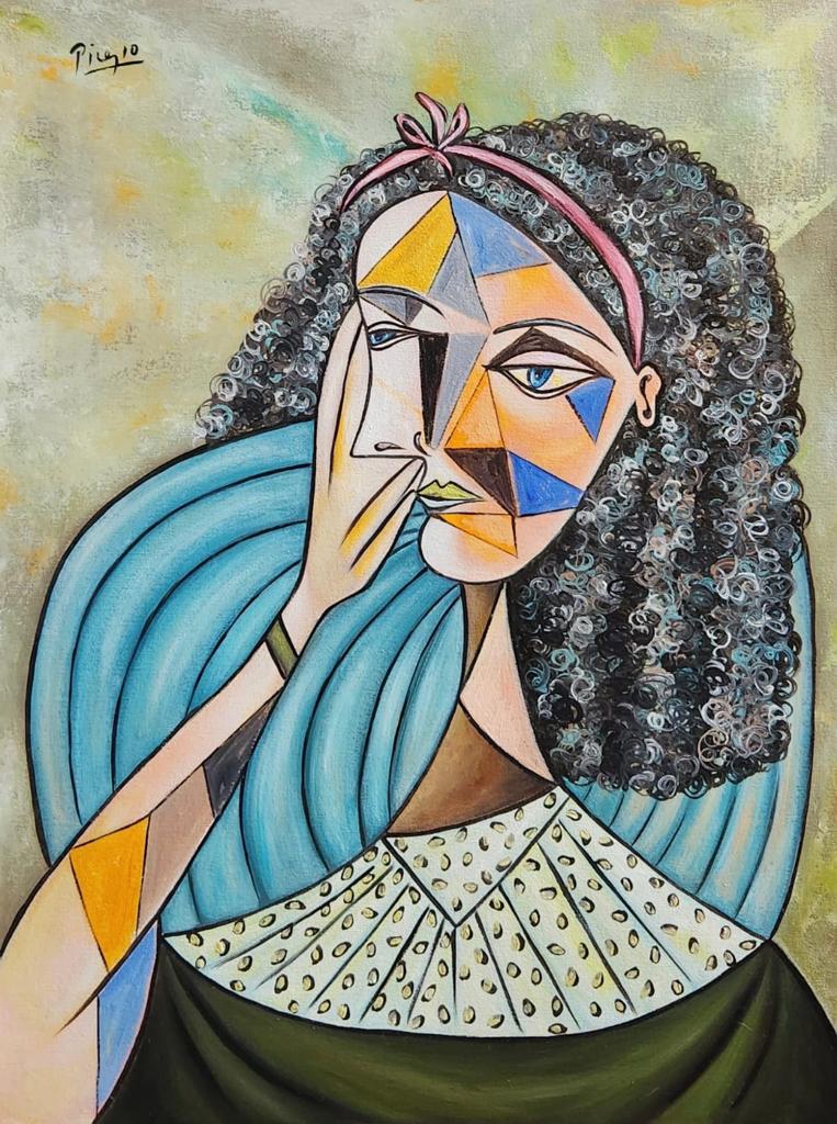 Pablo Picasso Spanish 1881 1973 (oil On Canvas Painting) Style Of Auction