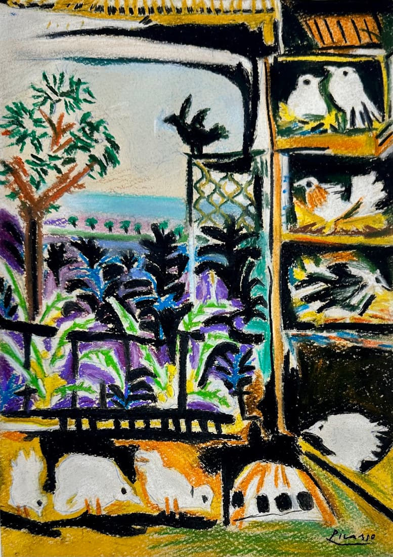 Pablo Picasso Spanish 1881-1973 (gouache On Paper Painting) Auction