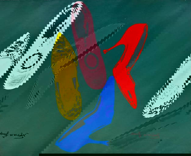 Andy Warhol American 1928 1987 ( Acrylic On Canvas Painting)