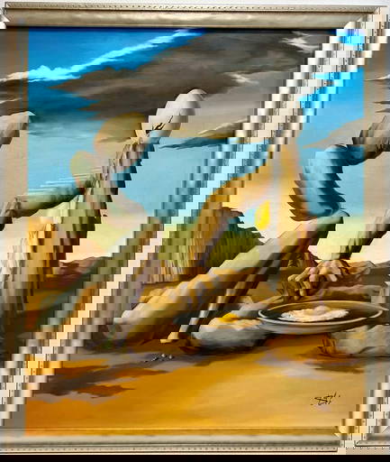 Salvador Dali Spanish 1904 1989 Untitled Oil On Canvas Painting ...