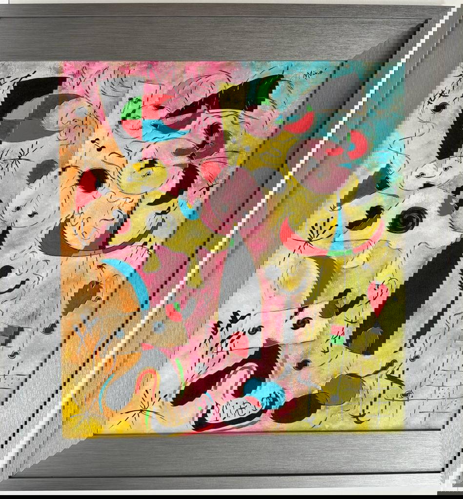 Joan Miro Spanish 1893 - 1983 Surrealism Dali Picasso Magritte Era Oil ...