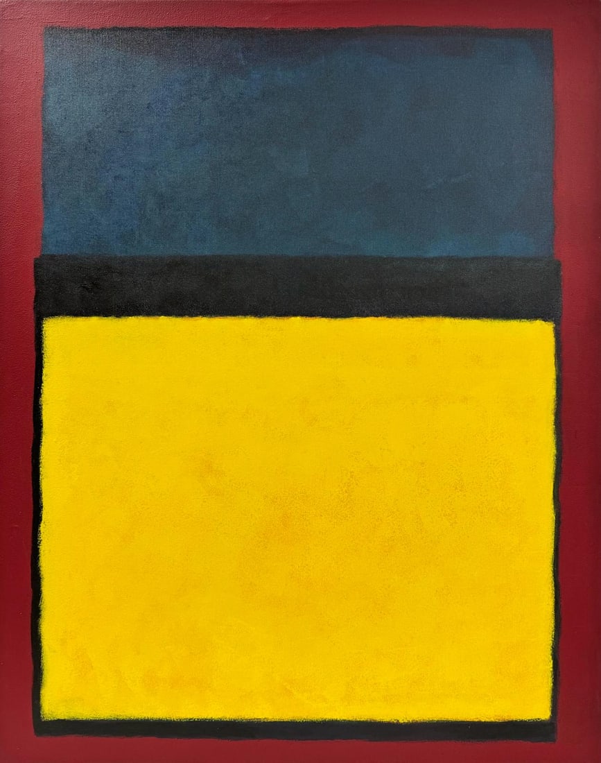 Mark Rothko Russian / American 1903 - 1970 Large Oil On Canvas Painting ...