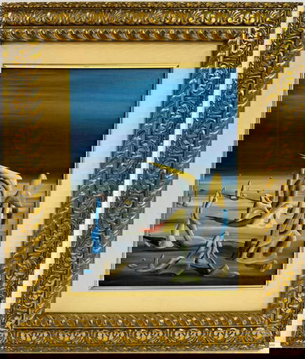 Yves Tanguy French 1900 1955 Oil On Canvas Painting In The Style Of ...