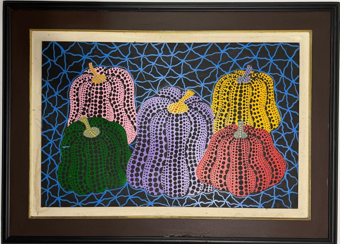 Yayoi Kusama (b.1929), In The Style Of. Andy Warhol And Haring Pop Art ...