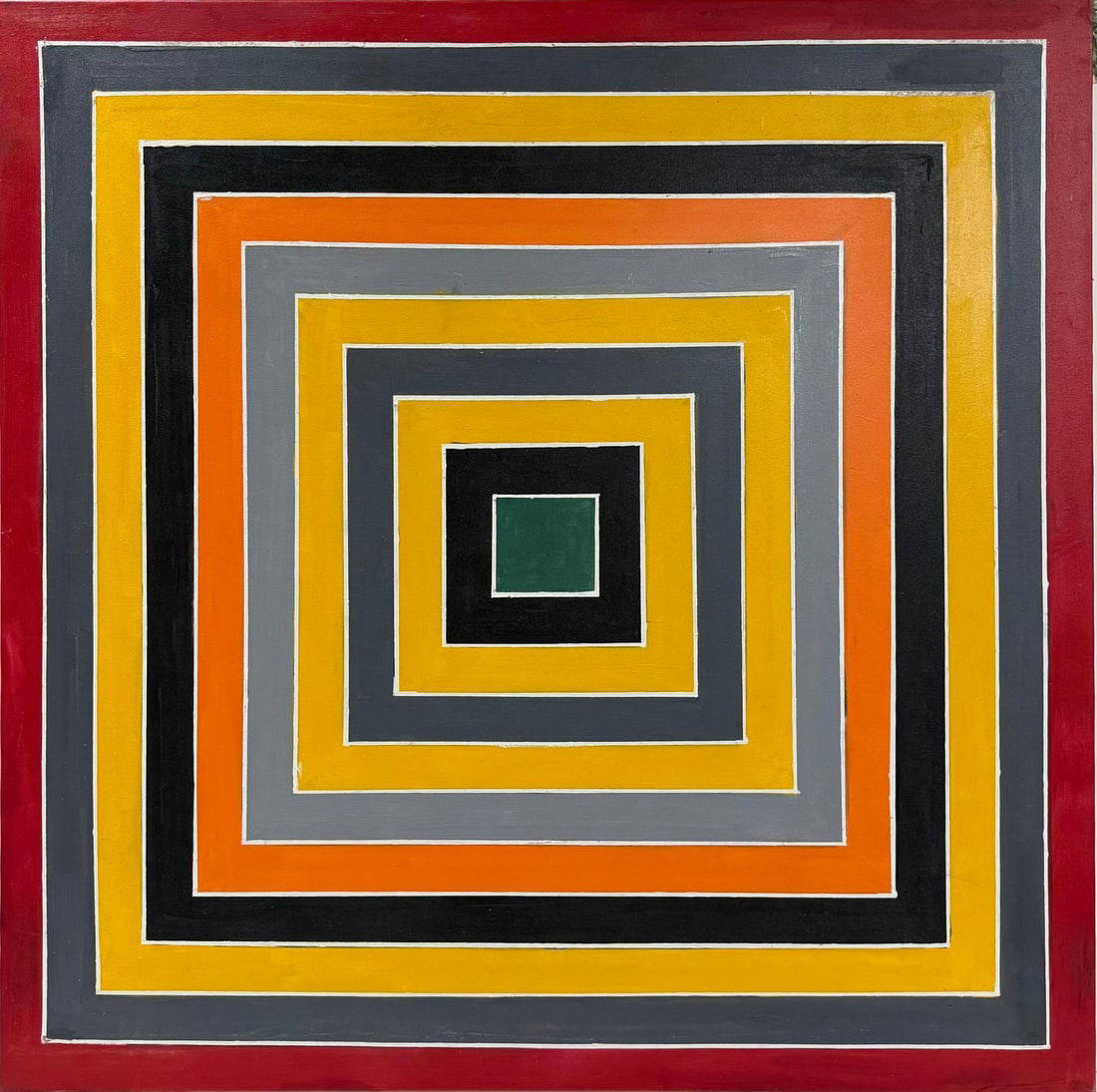 Frank Stella American 1936-2024 Acrylic On Canvas In The Style Of ...