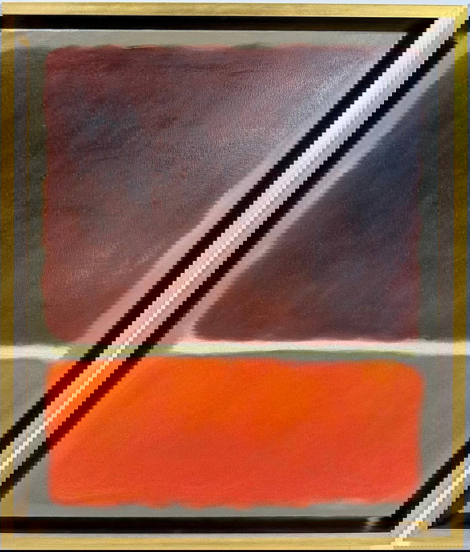 Mark Rothko Russian 1903 - 1970 Oil On Canvas Painting In The Style Of ...