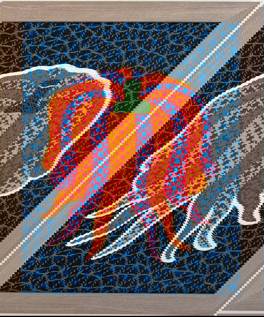 Yayoi Kusama (b.1929), In The Style Of. Andy Warhol And Haring Pop Art ...