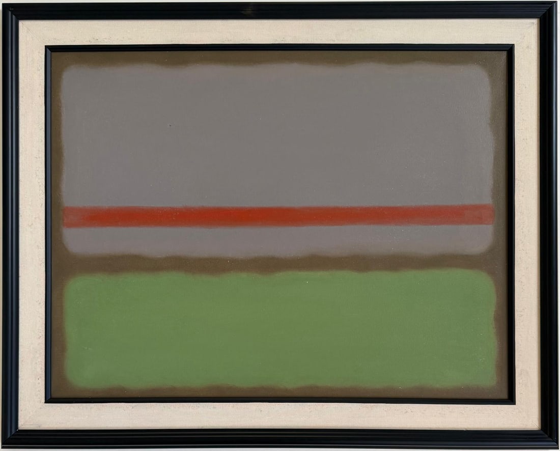 Mark Rothko American 1903 - 1970 Oil On Canvas Painting In The Style Of ...