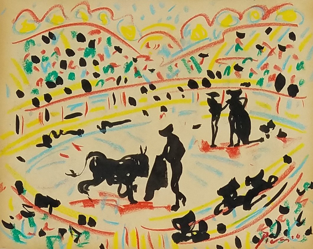 Pablo Picasso (mixed media on paper)
