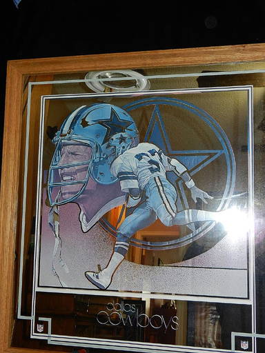 Vintage 1979 Dallas Cowboy Mirror