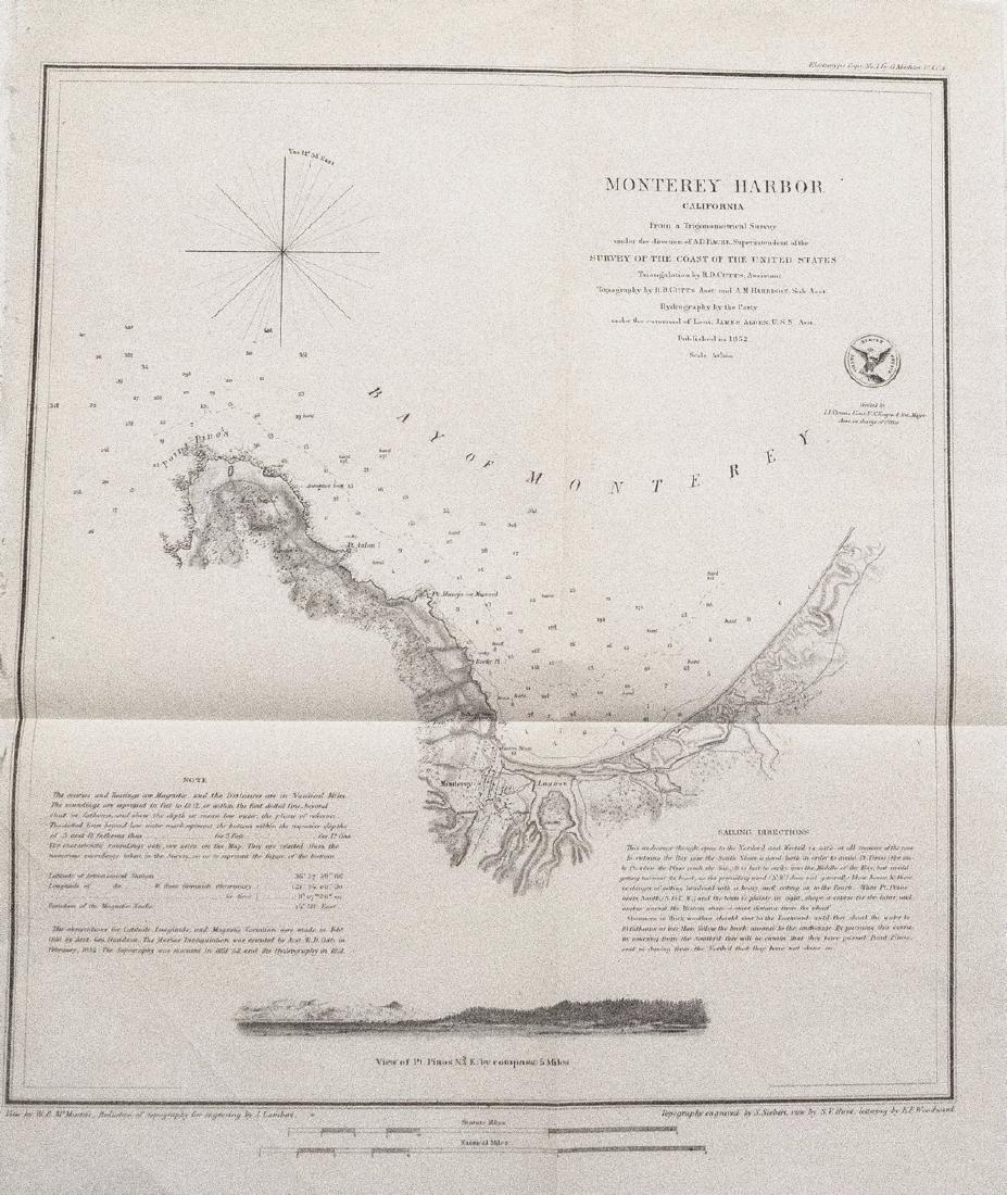 Nautical Chart and Coastal Map of Monterey Bay, 1852 - Feb 26, 2017 ...