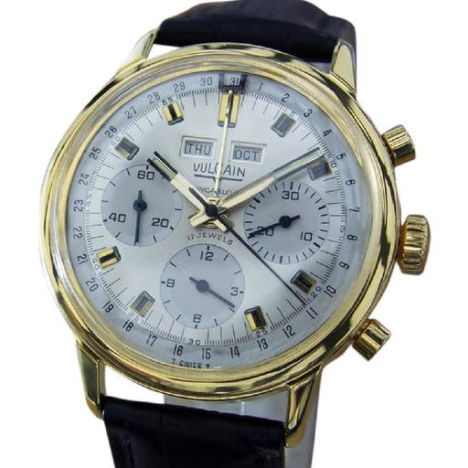 Vulcain Swiss Triple Calendar Chronograph Watch