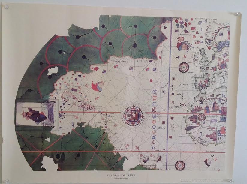 Juan De La Cosa "map Of The New World 1500"