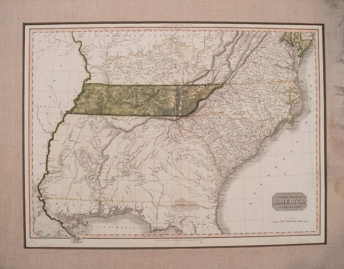 Pinkerton: Map Of The Southern United States, 1809