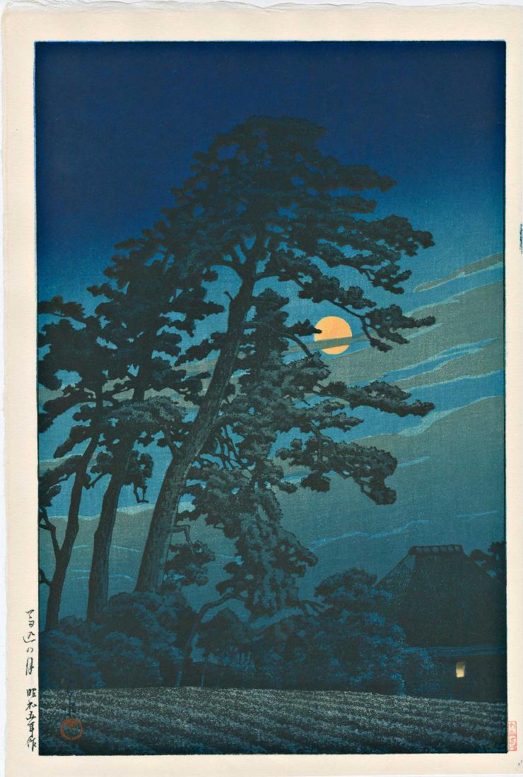 Kawase Hasui: Full Moon At Megome