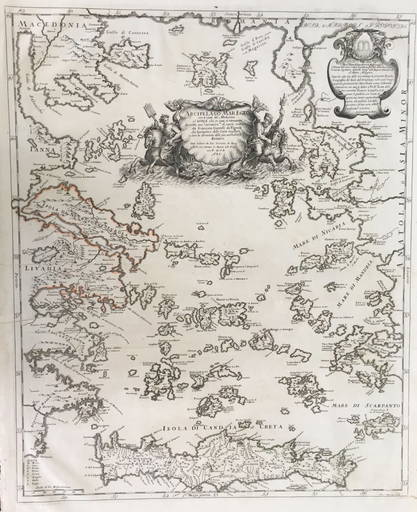 Arcipelago Mar Egeo Map, 1685