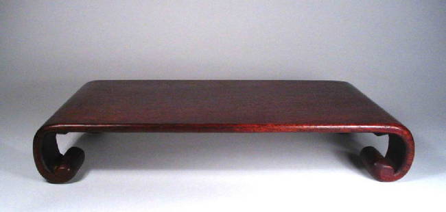 Circular Chinese Rose Wood Display Stand With A C