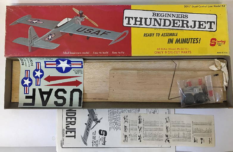 Vintage Sterling Beginners Thunder Jet Balsa Model Kit